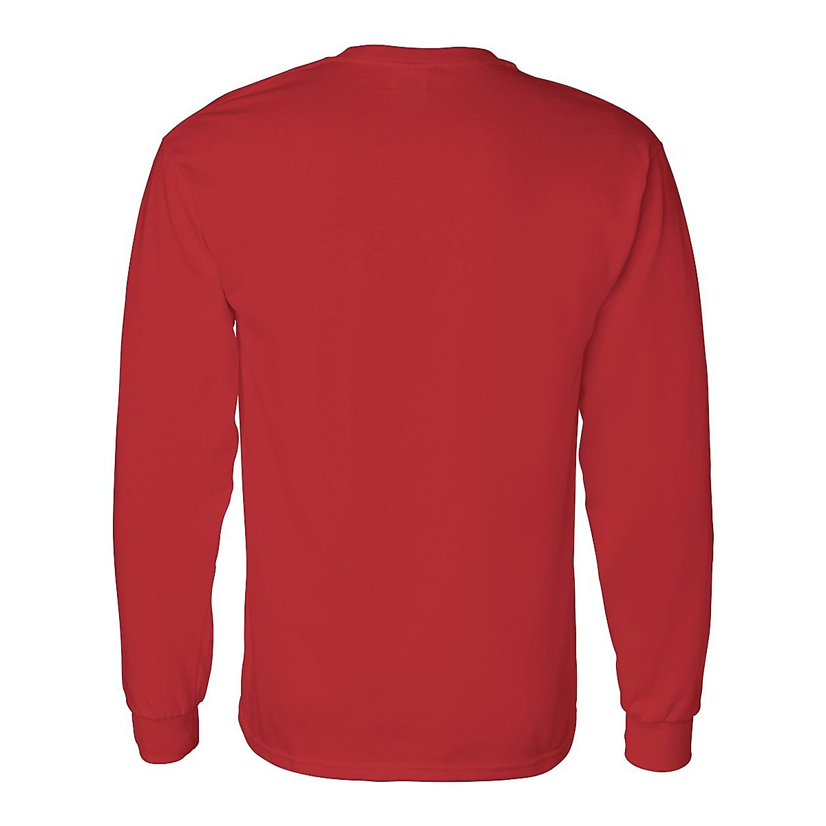 CreateMyTee | Bradley University Kaboom Full Color Long Sleeve T-Shirt (Red, Medium)