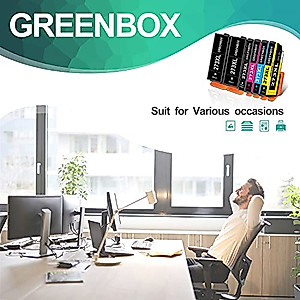 GREENBOX Remanufactured Ink Cartridge Replacement for Epson 273XL 273 T273XL Used in Expression XP-520 XP-820 XP-620 XP-610 XP-800 XP-810 Printer (2 Black, 1 Photo Black, 1 Cyan, 1 Magenta, 1 Yellow)