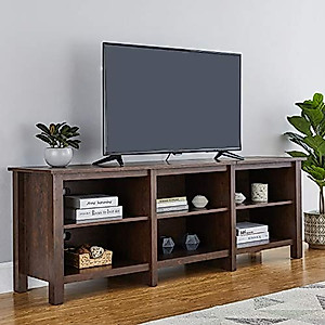 ROCKPOINT 70inch TV Stand Storage Media Console Entertainment Center,Espresso