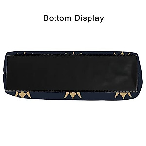 Fashion Tote Handbags Women's Soft Tote Shoulder Bag for Women Work Shopping Top Handle Satchel Bags, 15.8×4×15.4 inches,Fashion Crown