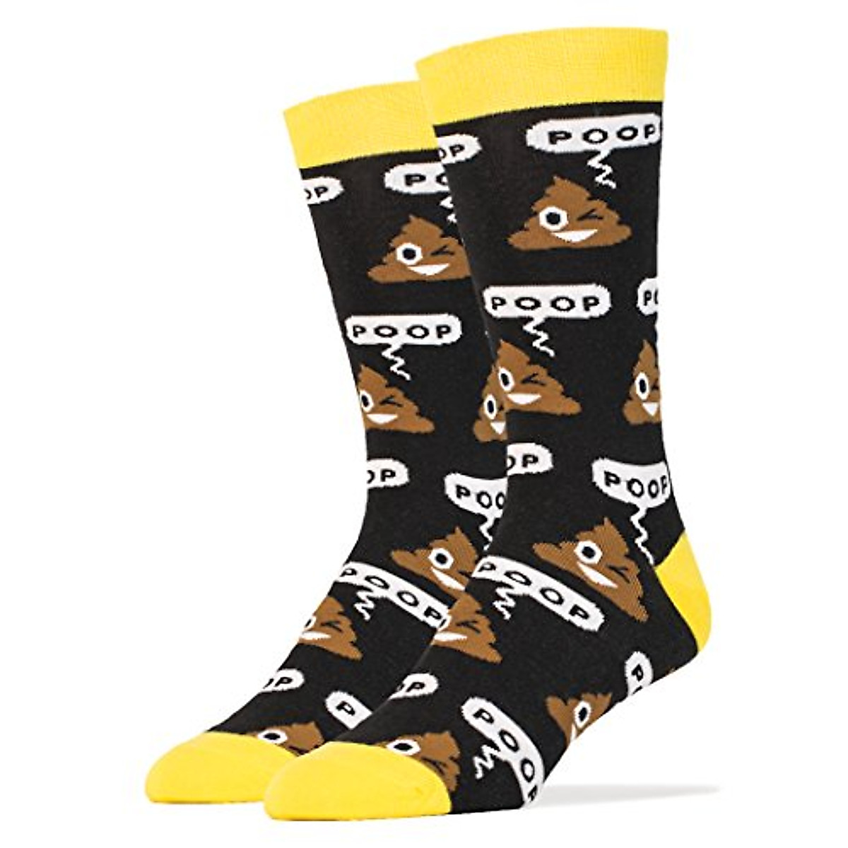 Mens Funny Novelty Crew Socks Poop