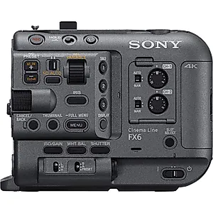 Sony FX6 Full-Frame Cinema Camera (Body Only) (ILME-FX6V) + Sony 256GB Cfexpress Card + BP-U35 Battery + Pro Case + Deluxe Cleaning Set + HDMI Cable + Memory Card Wallet + More (Renewed)