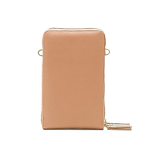 Small Crossbody Cell Phone Purse for Women Mini Messenger Shoulder Summer Leather Travel Ladies Handbag Wallet with Credit Card Slots