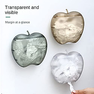 SAMTN Disposable Clingfilm Storage Box, Plastic Wrap Storage Box with Lid, Wall mounted Food Cling Film Container (black)