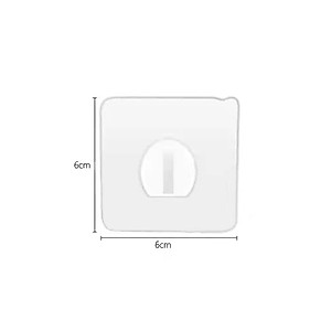 CQCZB Transparent Self-Adhesive Hook Wall Hook, Suitable for Bathroom,Kitchen Home Office Stainless Steel Wall,WaterproofPunch-freeNail-freeStickyHookPlasticMulti-Purpose (B---20PCS)