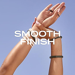 QALO Women's Rubber Silicone Ring, Vine Rubber Wedding Band, Breathable, Durable Engagement Silicone Ring, 5.8mm Wide 1.75mm Thick, Black, Size 7