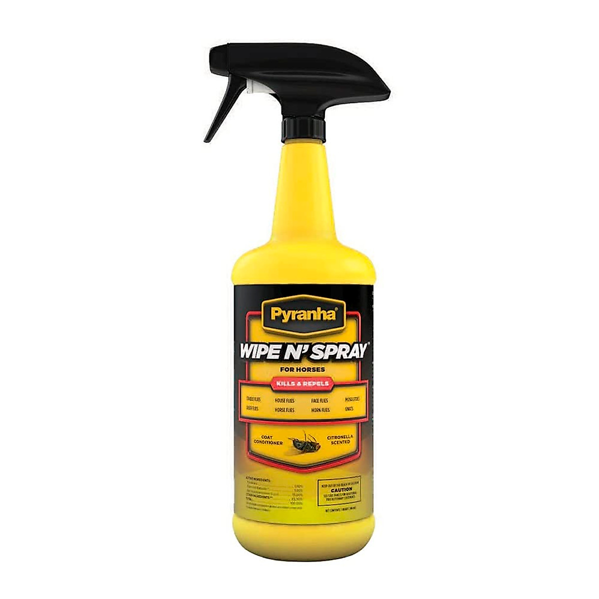 Pyranha 759005934970 Wipe N Spray Fly Protection, Yellow