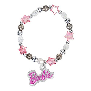 LUV HER Barbie Girls Jewelry Box Set 3 Piece Princess Toys | Jewelry Set with Beaded Necklace for Gilrs - Toddler Bracelets and Girls Ring | Toddler Girl Toys | Kids Jewelry for Girls | Princess Dress up Ages 3+