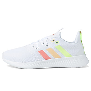 adidas Women's Puremotion Running Shoe, White/Semi Turbo/Pulse Amber, 5