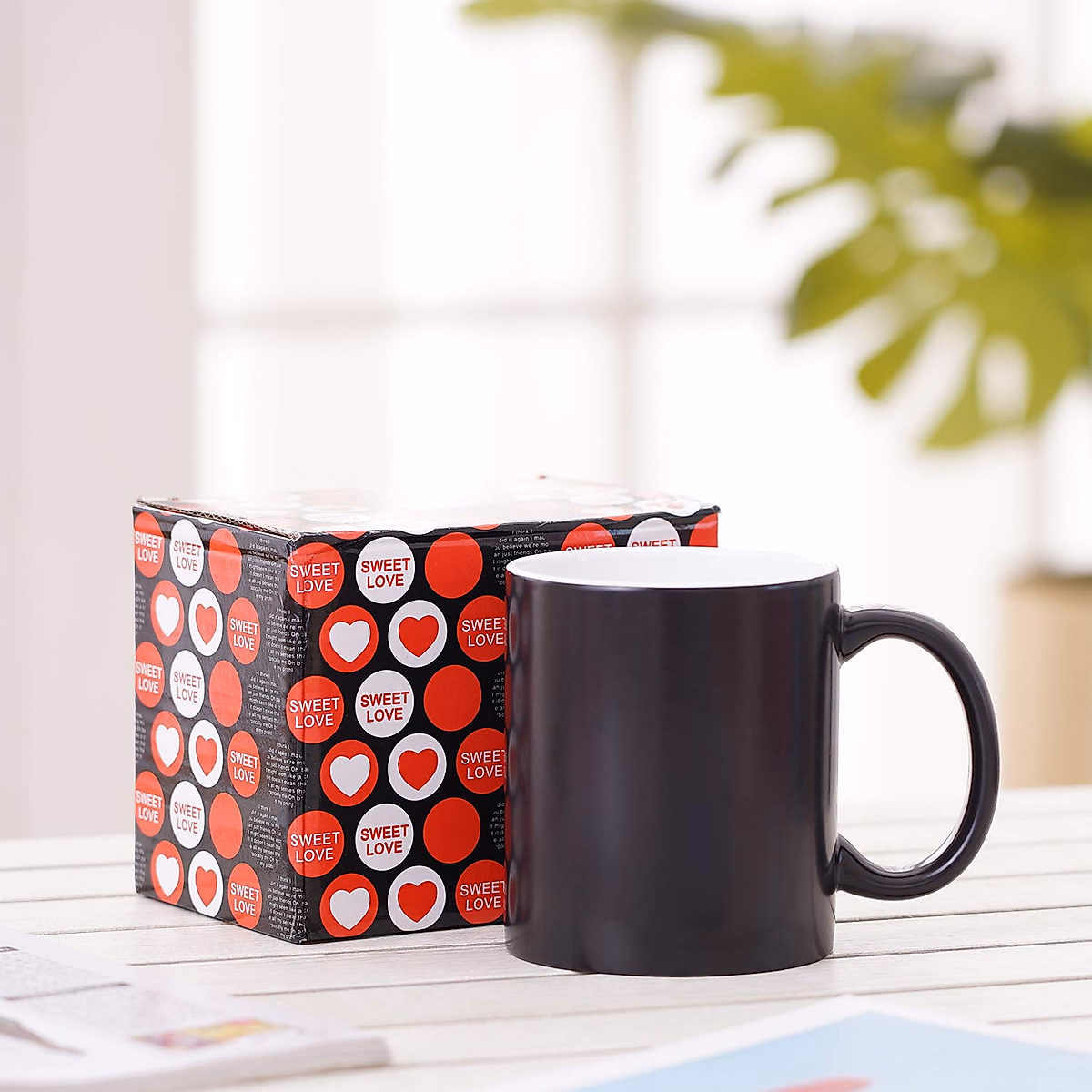 Aiplutas Color Changing Zombie Mug Hot Cold Heat Sensitive Color Changing Ceramic Mug 11oz