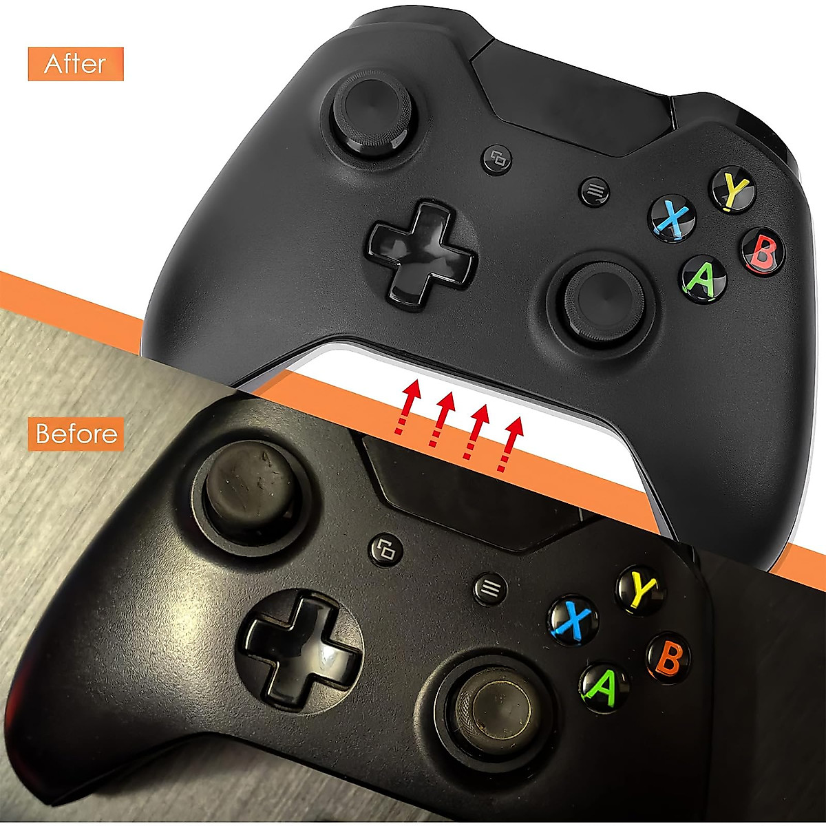 TOMSIN® Replacement Thumbsticks for Xbox One/ PS4 Controllers, Joysticks Repair Kit for Xbox One S (6 Pcs)