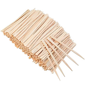 1200 Pack Wooden Waxing Sticks Wax Spatulas Sticks Small Wax Applicator Sticks Wood Craft Sticks Spatulas Applicator for Hair Eyebrow Nose Removal (Without Handle)