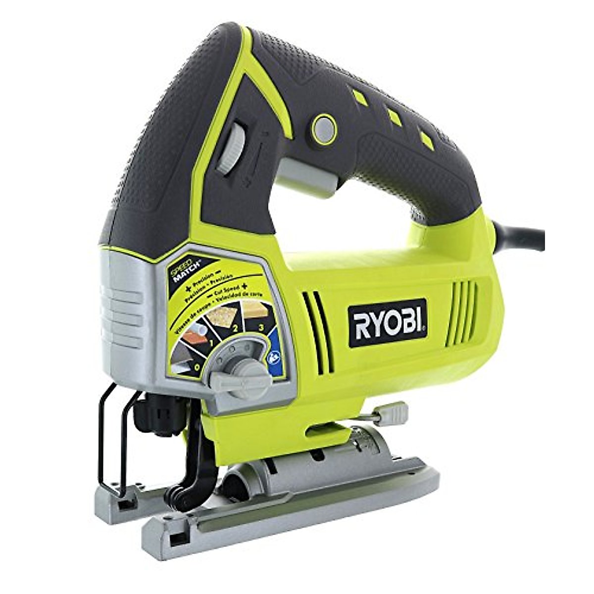 Ryobi JS481LG 4.8 Amp Corded Variable Speed T-Shank Orbital Jig Saw w/ Onboard LED Lighting System