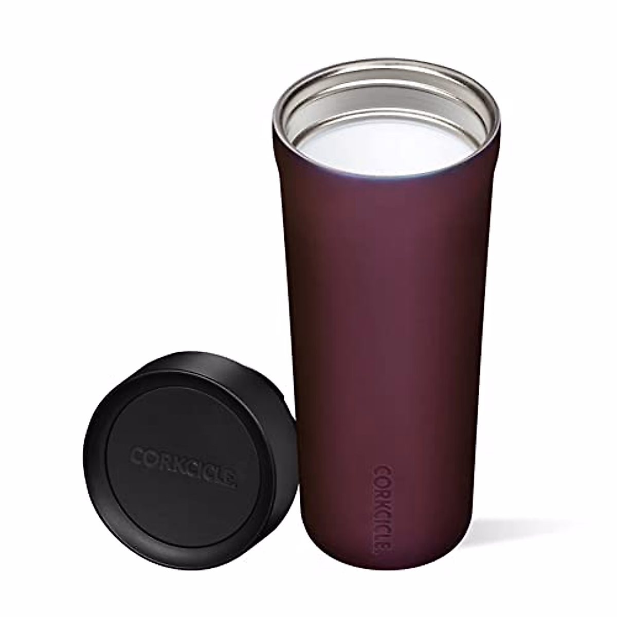 Corkcicle Commuter Cup Insulated Stainless Steel Spill Proof Travel Coffee Mug Keeps Beverages Cold for 9 Hours and Hot for 3 Hours, Nebula, 17 oz
