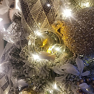 2.36"/ 6cm Hanging Tealight Candle Holder Glass Globes Air Plant Orb Glass Candlestick Lights Terrariums Candles Terrarium Vase Containers Home Decor Indoor Outdoor Garden DIY Gifts (30)