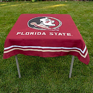 College Flags & Banners Co. Florida State FSU Noles Logo Tablecloth or Table Overlay