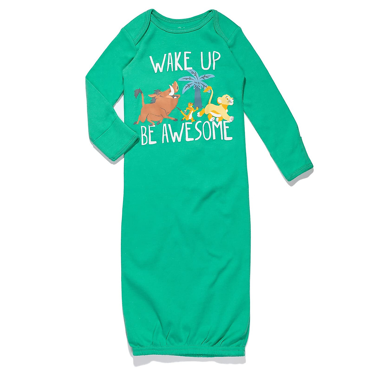 Disney Lion King Simba Newborn Baby Boys 3 Pack Long Sleeve Swaddle Sleeper Gown 0-6 Months Multicolored