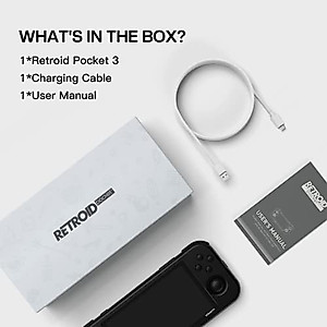 Retroid Pocket 3 Retro Game Handheld Console, Retroid Pocket 3 Android Retro Game Console Multiple Emulators Console Handheld 4.7 Inch 16:9 Display 4000mAh Battery Classic Games (Retro, 2+32GB)