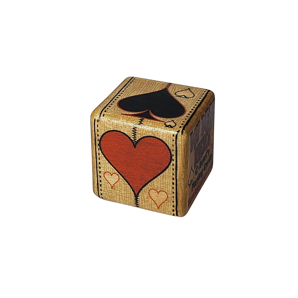 Newt's Playing Cards HideWood Design Suited Trump Marker/Indicator/Cube - 1-1/4" Stylish Block That Helps Card Players Know What is Trump (Classic)