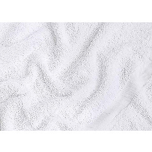 GOLD TEXTILES Bulk Bath Towels White 12 Pack (22x44 Inches) Economy Light Weight Easycare