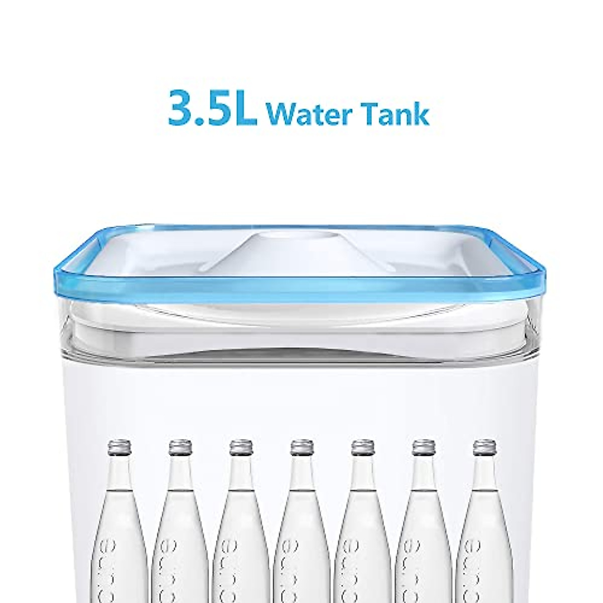 Yczoy Pet Water Fountain Extra Large 3.5L/118oz Automatic Cat/Dog Water Dispenser Recirculating Drinking Kitten/Doggies/Puppy Water Fountain Electric Water Bowl Super Silent | Navi-CVS
