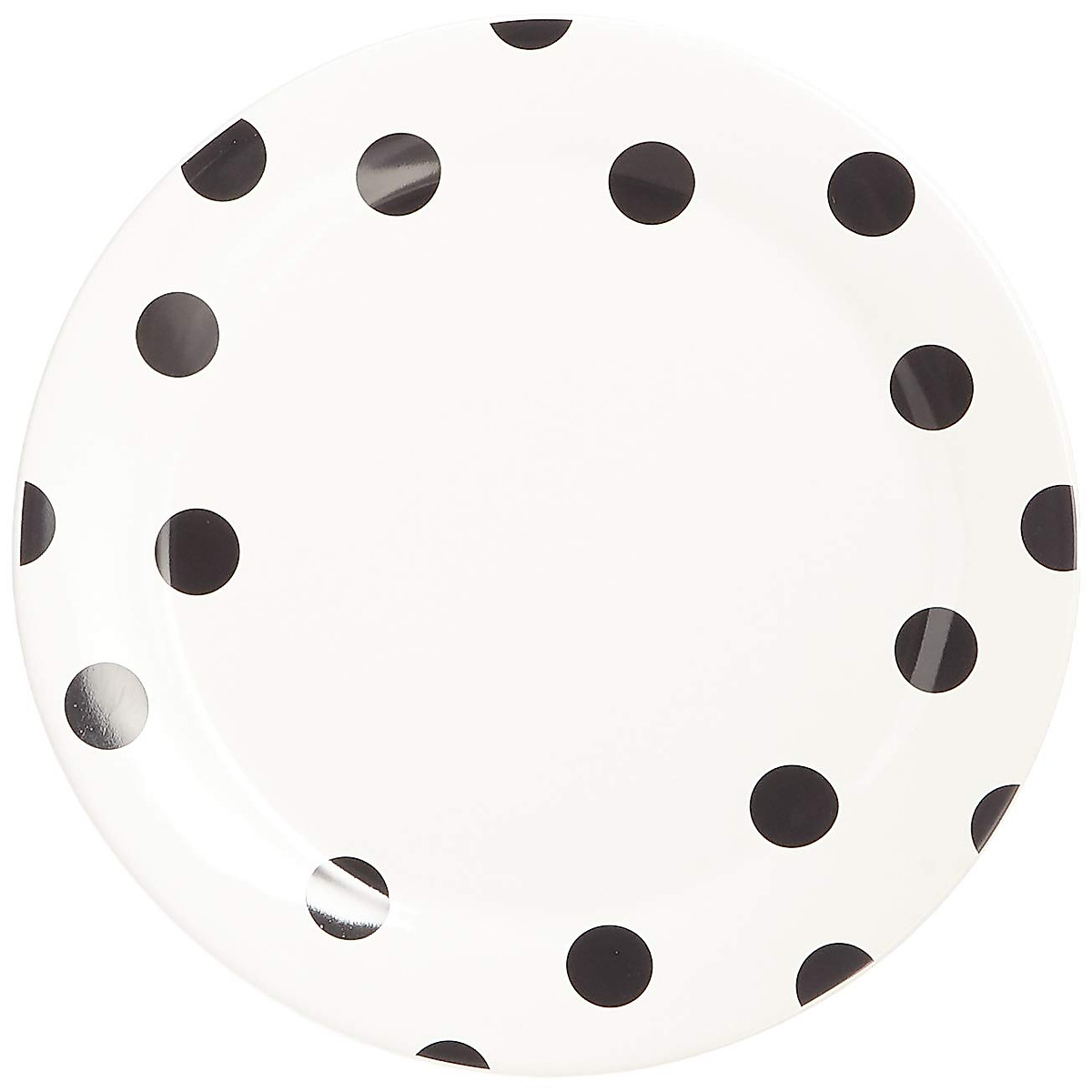 Kate Spade New York Deco Dot 12-Piece Dinnerware Set, 18.3 LB, White