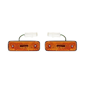 RAREELECTRICAL New Pair Of Side Marker Lights Compatible With Toyota Supra Pickup 1982 1983 1984 1985 1986 By Part Numbers 8173019306 8174019286 To2551104