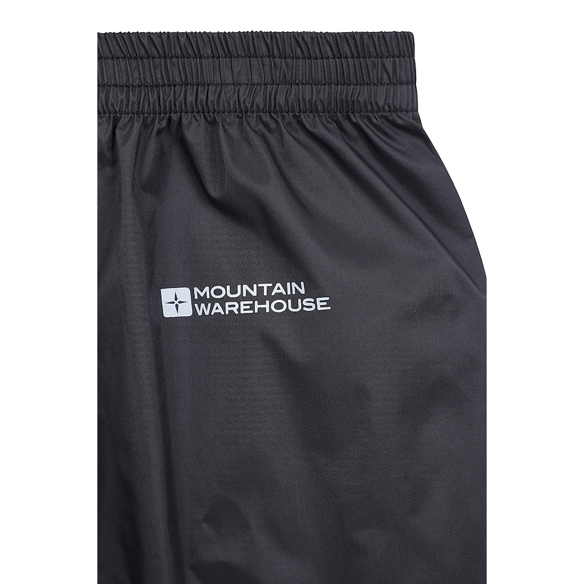 Mountain Warehouse Pakka Mens Waterproof Rain Over Pants - Breathable Black Large