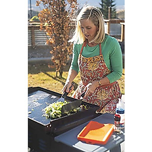 Blackstone 5097 Silicone Spatula Mat for Laddle, Serving Spoon Drip Pad & Grill Utensil Holder for Kitchen, Stovetop, Cooking & Countertop-Heat Resistant, Non Slip, Heavy Duty & Utensils Keeper large
