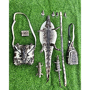 Men Sling Bag Small Crossbody Backpack Chest Bag Alligator Leather One Shoulder Strap Casual Daypack Luxury Original Crocodile for Outdoor Cycling Hiking Travel BACKPACK-55