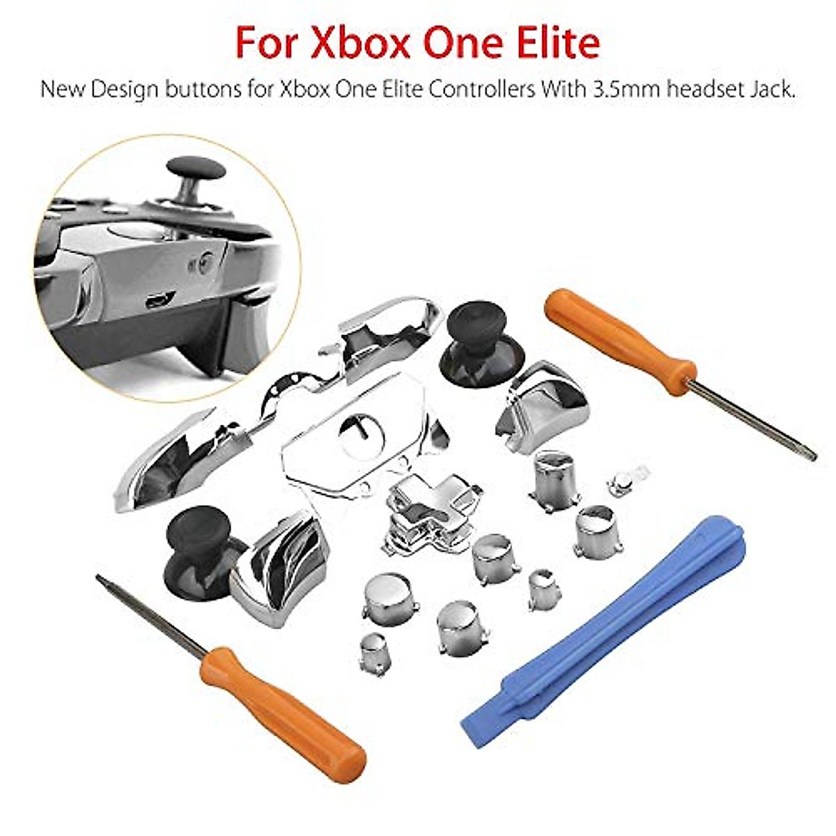 18-in-1 Replaceable Replacement Controller Parts Set