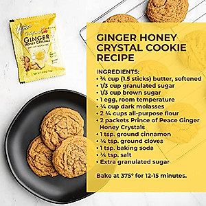 Prince of Peace Instant Ginger Honey Crystals, 30 Sachets – Instant Hot or Cold Beverage – Easy to Brew Ginger and Honey Crystals
