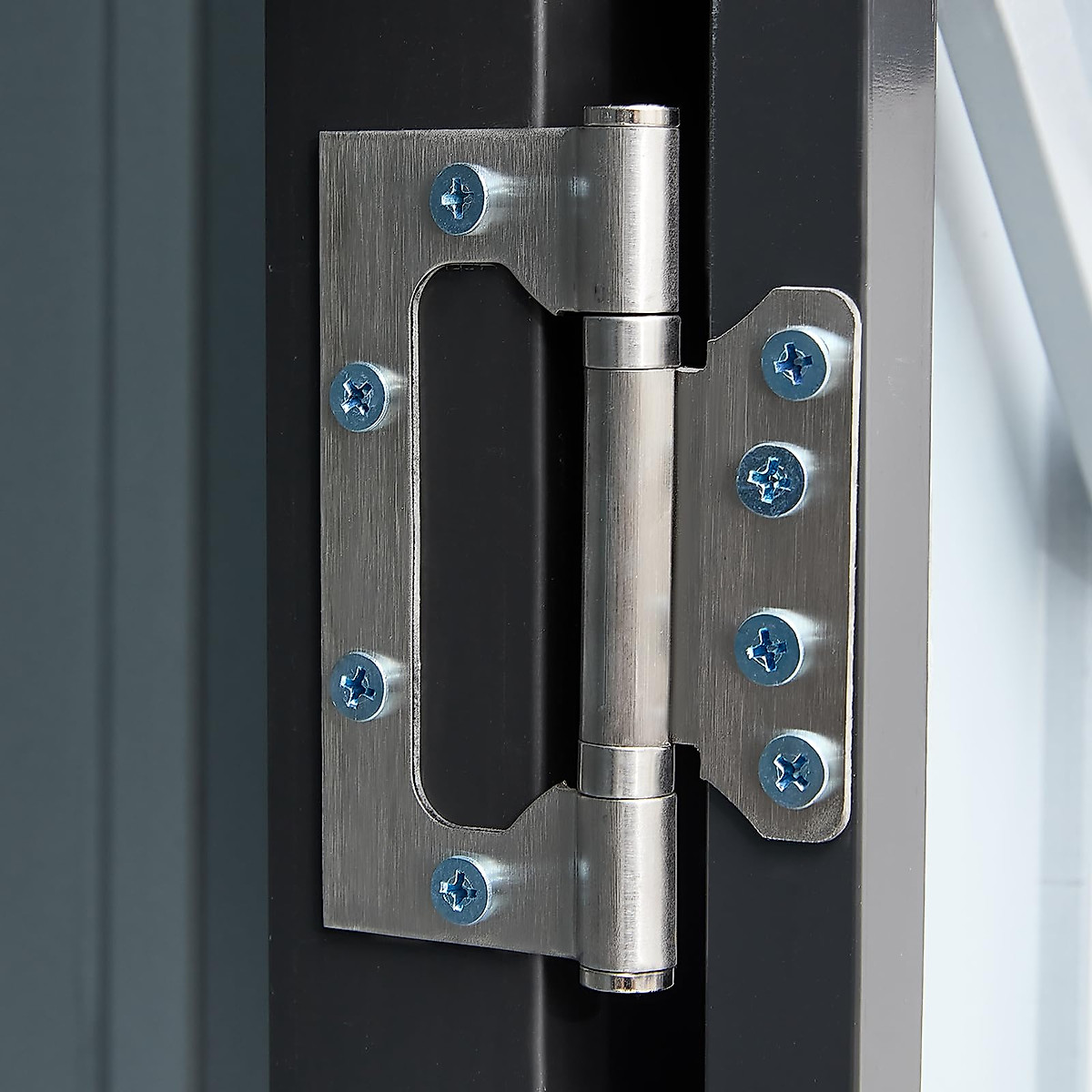 Compact Metal Outdoor Storage Shed 3x3 FT - Weather-Resistant Garden Tool Shed with Lockable Door, Versatile Utility Shed for Backyard, Patio, Lawn - No Floor Design for Customization