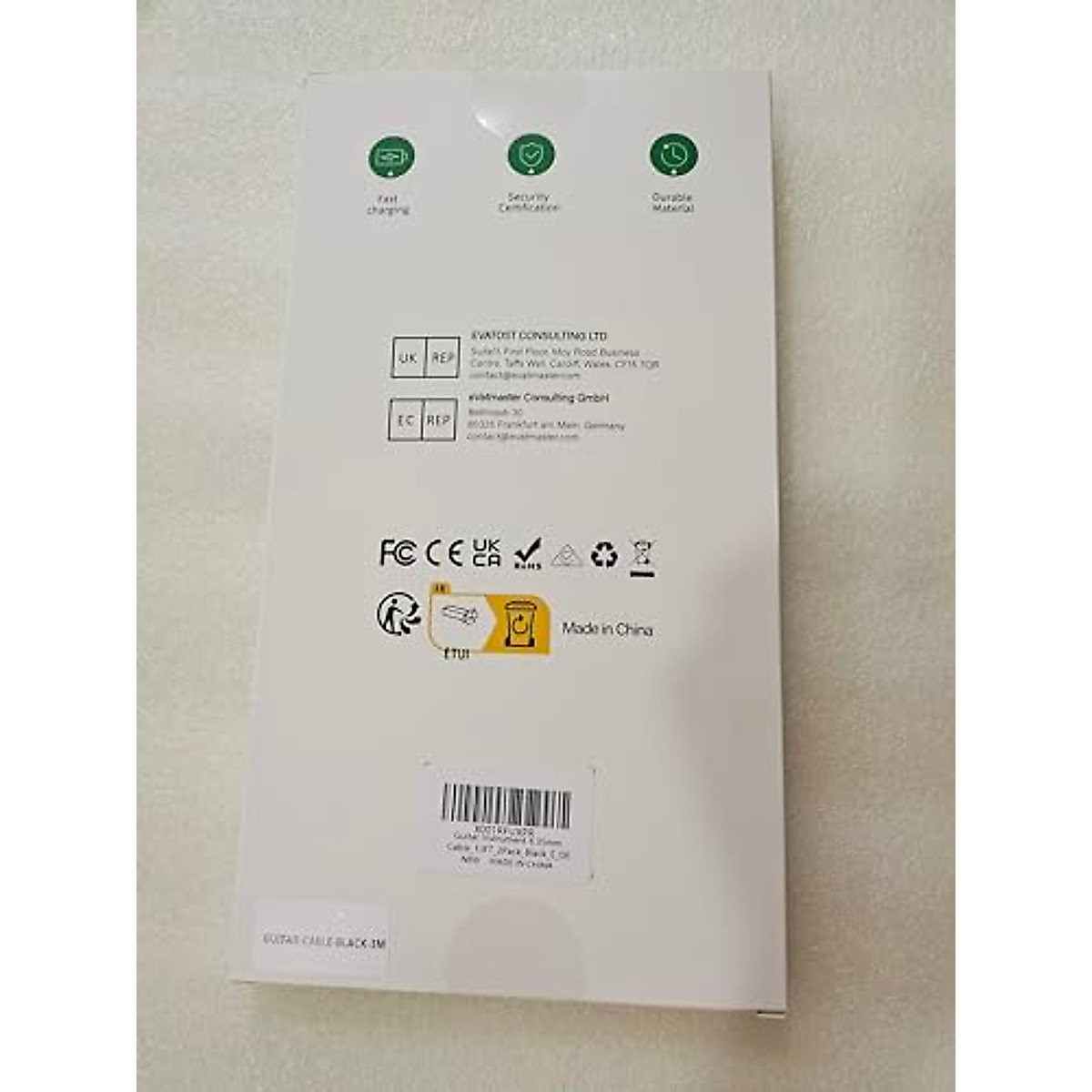 Elebase 1/4 Inch TRS Instrument Cable 10ft 2-Pack,Straight 6.35mm Male Jack Stereo Audio Interconnect Cord,6.35 mm Balanced Line for Electric Guitar,Bass,Keyboard,Mixer,Amplifier,Amp,Speaker,Equalizer