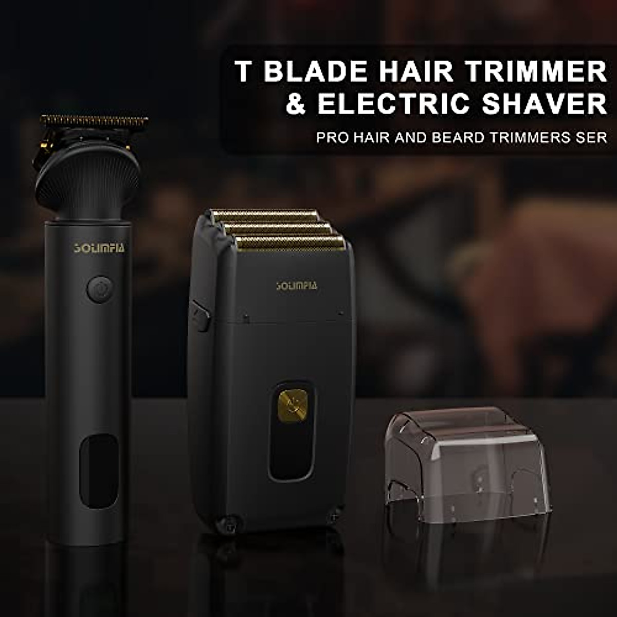 Solimpia Foil Shaver Electric Shavers for Men Bald Head Shaver Zero Gapped Cordless Nose Hair Trimmer Electric Razor Clipper T-Blade Men’s Grooming Kit Professional