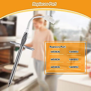 W10131825 Oven Temperature Sensor Replacement - Compatible for Whirlpool Maytag KitchenAid Ovens - Replaces 4455636 WPW10131825 WPW10131825VP PS11748765 AP6015486