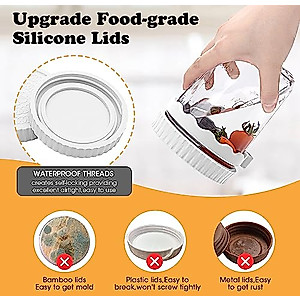 2Pack Overnight Oats Containers with Lids and Spoon,16 oz Overnight Oats Jars Glass Oatmeal Meal Prep Containers Reusable for Chia Pudding Yogurt Fruit Salad Dessert Snacks Breakfast Cereal Cups On the Go,Suitable for Home,Companies,Work and Travel