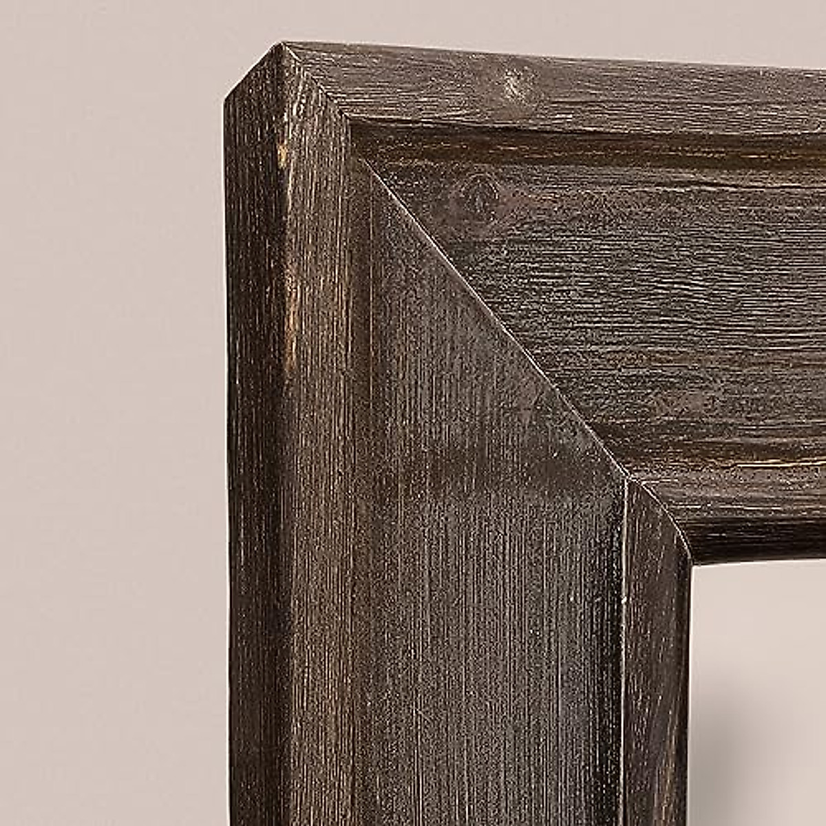 HOMECOOKIN Full Length Mirror 30"x70" Large Rustic Wood Frame Full Floor Mirror Bathroom Mirror Dressing Mirror Hanging or Leaning Against Wall (No Standing, Dark Grey)