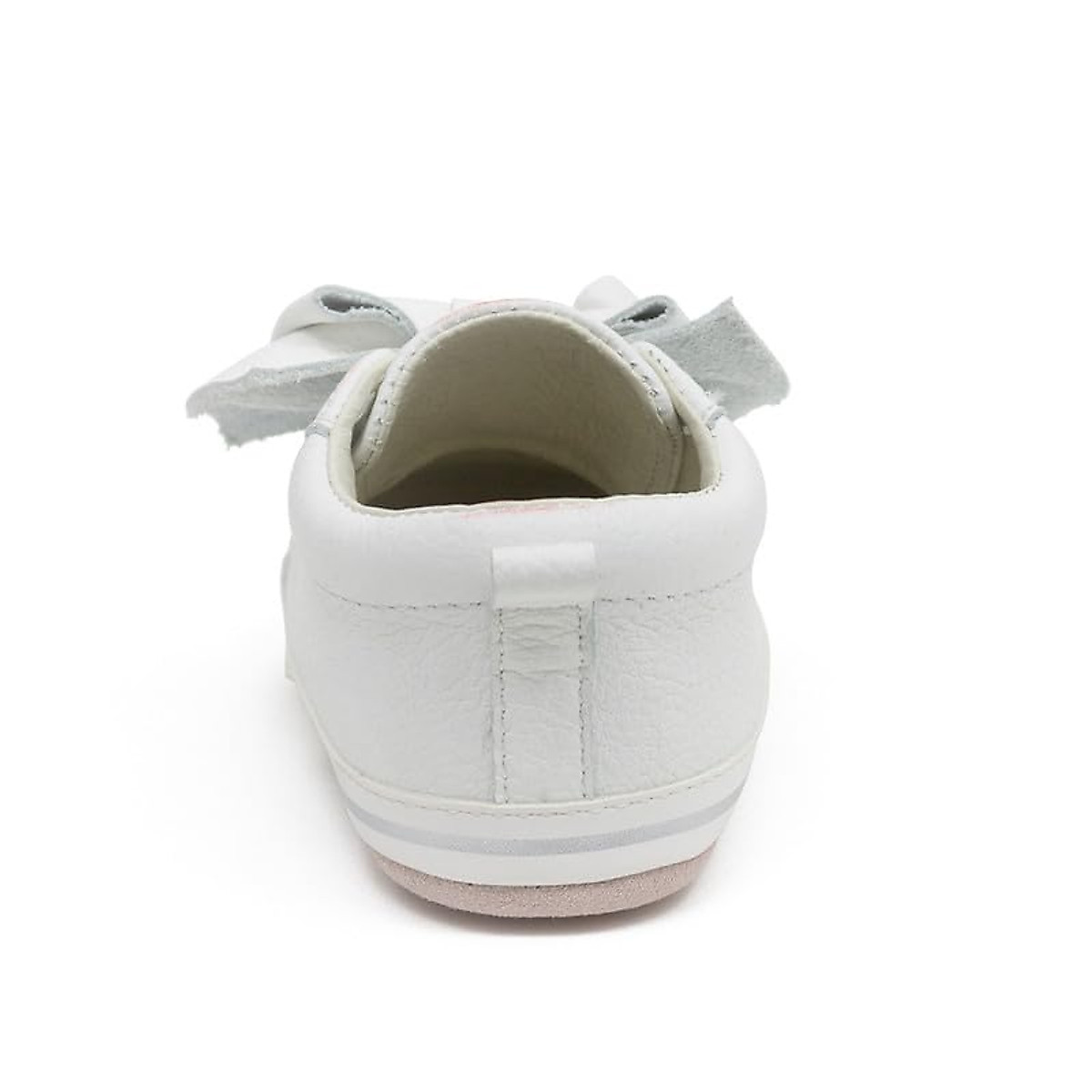 Robeez First Kicks Baby Girl and Unisex Shoes & Sneakers for Infant/Toddlers - 0-24 Months White Leather