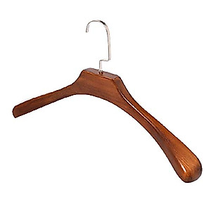 Wooden Hangers Wide Shoulder Solid Wood Suit Hanger Coat Hanger Large TPAG74215