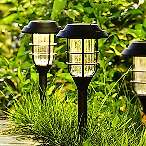 Garden Lights Solar Powered Solar Garden Lights，Solar Lights Outdoor，Home LED Solar Waterproof Garden Decoration Lawn Street Lamp, Suitable for Courtyard, Garden Outdoor-Post-Lights