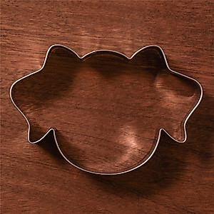 LILIAO Dog Face Cookie Cutter for Homemade Dog Biscuit Treats - 4 x 2.7 inches - Stainless Steel