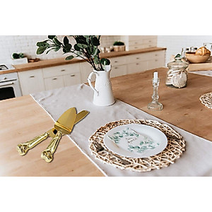 FASHIONCRAFT 2537 Double Heart Themed Wedding Accessory Set, Wedding Favors, Gold