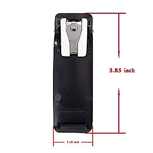 Klykon 6Pack Xpr Belt Clip Compatible for Motorola Radio XPR3300e XPR3500e XPR3500 XPR7550e XPR7580e XPR3000 XPR6550 XPR7550 APX6000 APX8000 APX4000 XPR7350e XPR7580,3.85"