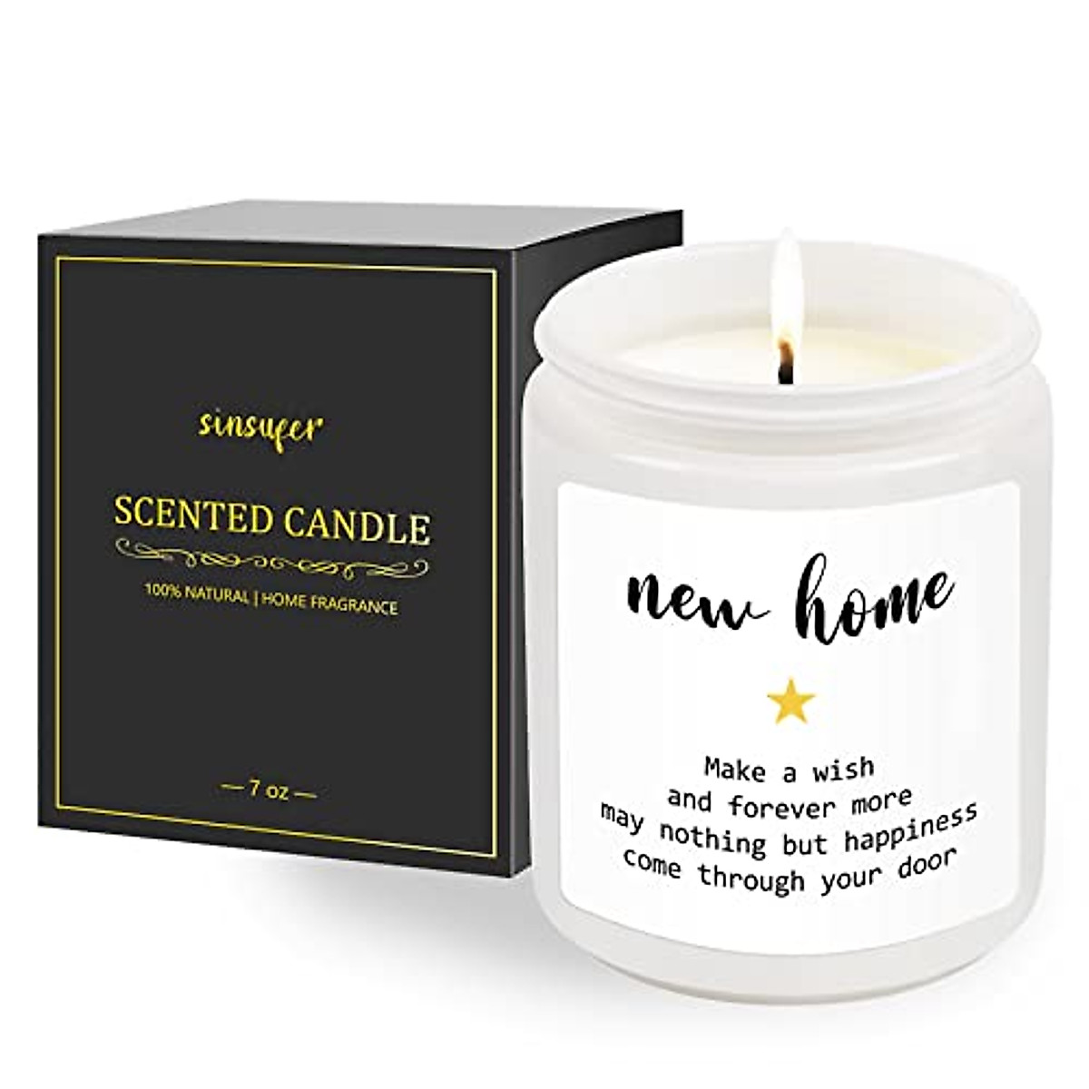 Housewarming Gifts, Housewarming Gifts for New Home, House - New Home Gifts for Home, Housewarming Gifts for Women, Men - Moving Away Gifts, Mothers Day Gifts, 7 oz Lavender Scented Candle