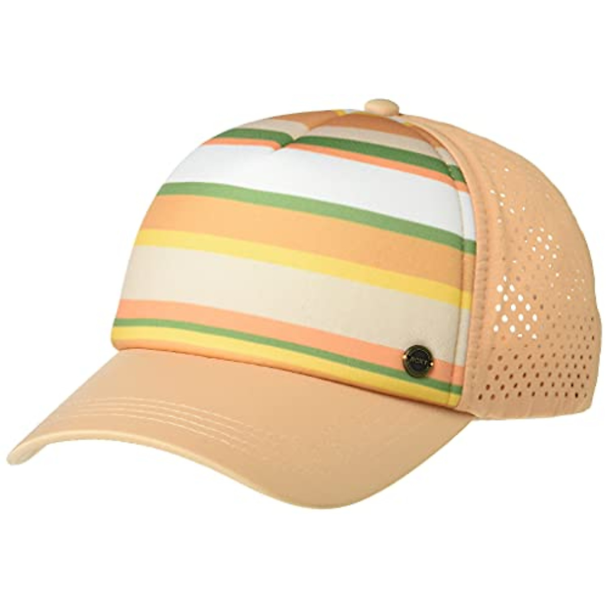 Roxy Women's California Electric Trucker Hat, Turf Green Dreaming Stripes H 212, One Size