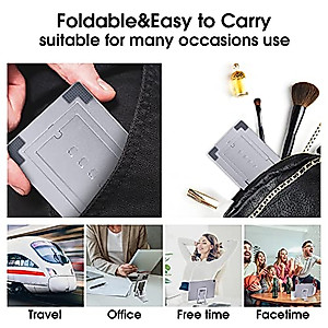 Arae Cell Phone Stand, Adjustable iPhone Stand for Desk, Aluminum Foldable Office Phone Holder Cradle Dock Compatible with iPhone 13 12 11 Pro Max Xs Xr 8 7 6 Plus, Samsung Galaxy Smartphones(4-8")