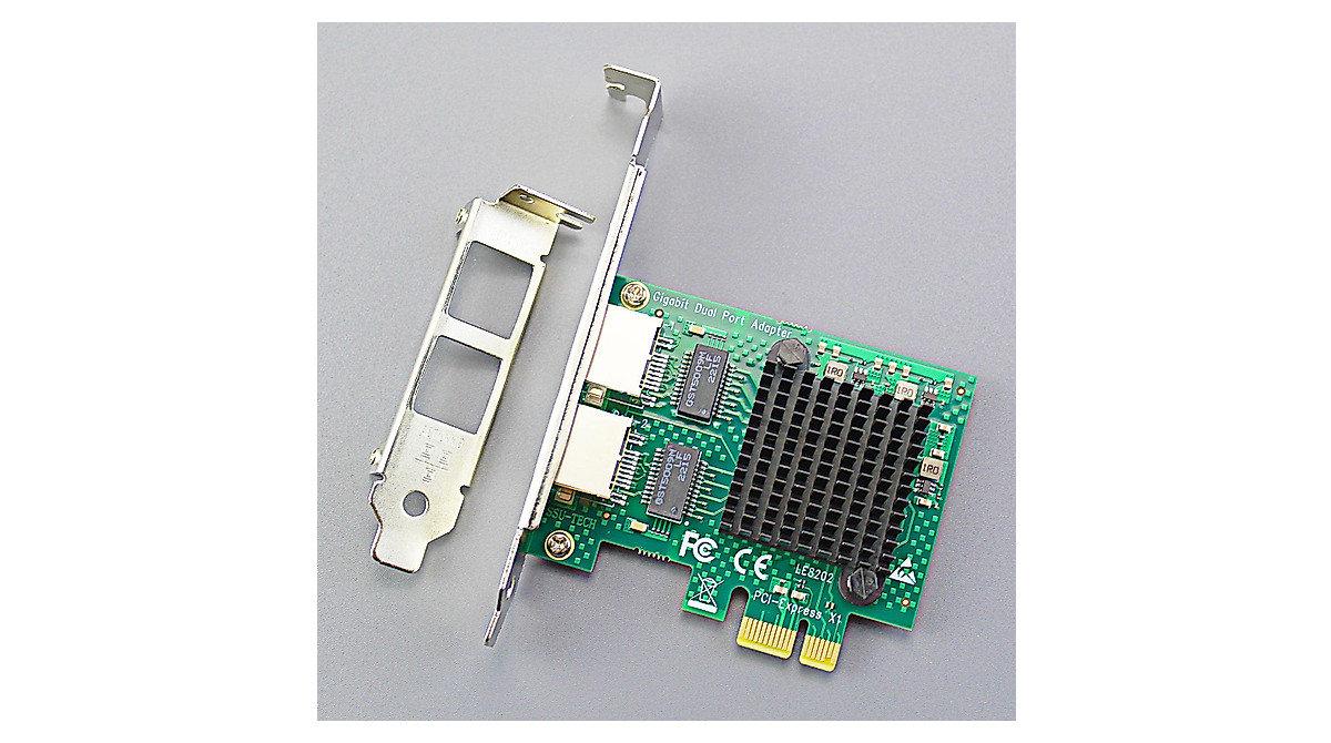 GLOTRENDS LE8202 2-port Gigabit PCIe Ethernet Network Card, 2 x RTL8111H Chip, 2 x RJ45 LAN Port ...
