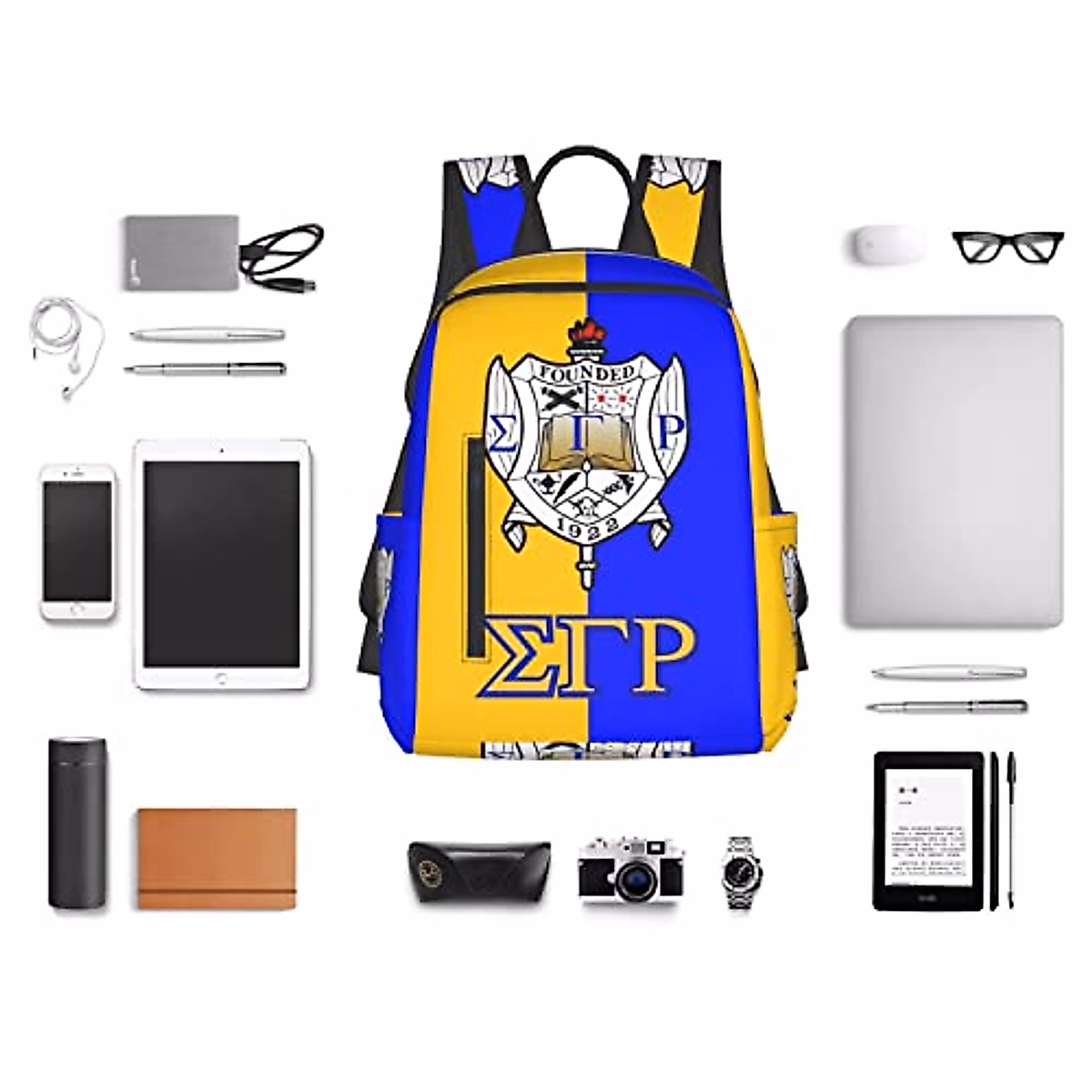 Sigma Gamma Rho Laptop Backpack, Lightweight Multifunctional College Laptop School Bag Sister Backpack Gift