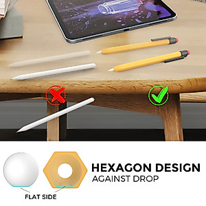 TRONWIN Apple Pencil Pro Case for Apple Pencil 2nd Generation Sleeve Silicone Cover Perfect Grip Skin Classic Design with Sturdy Clip Compatible with Apple Pencil 2nd gen (Classic)